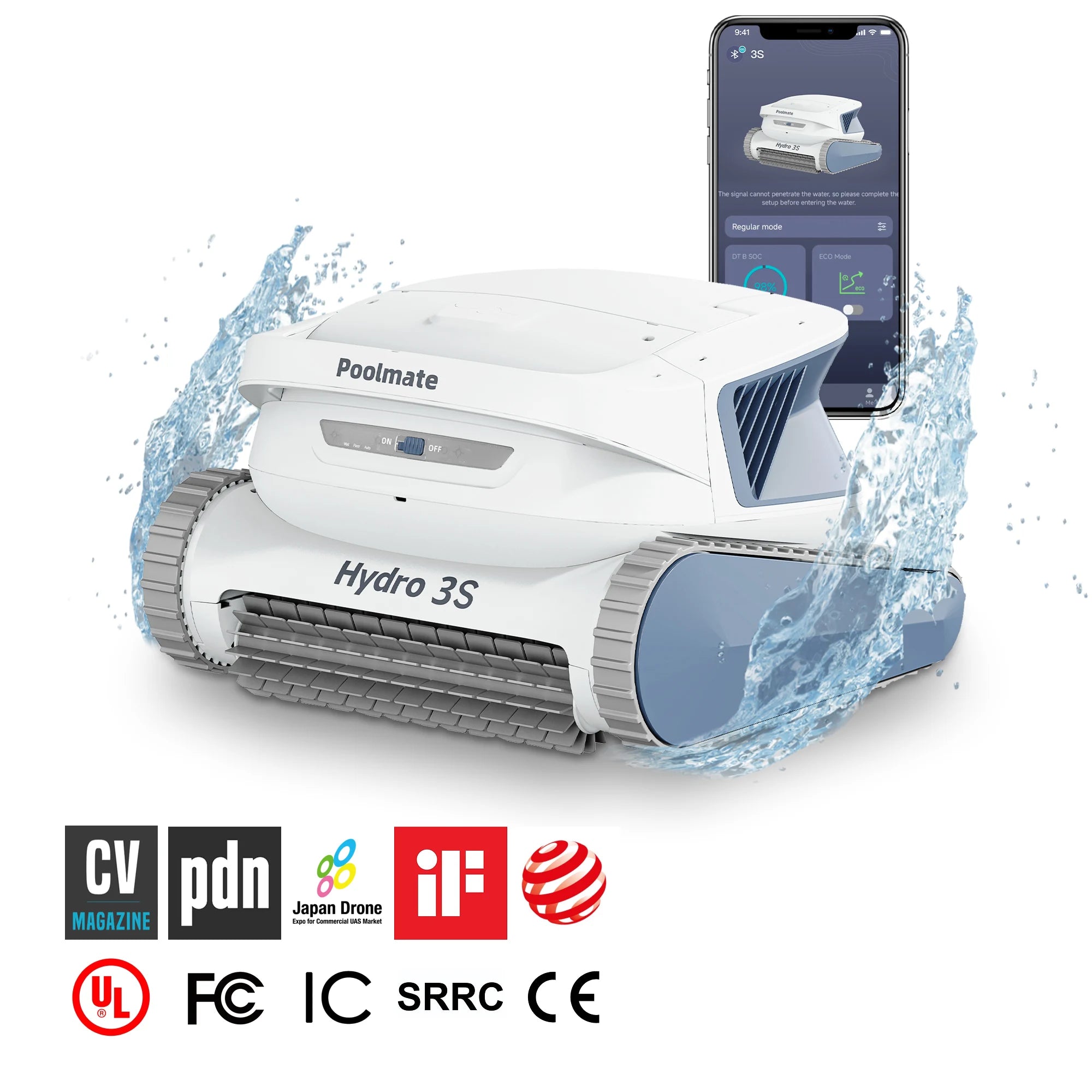 Hydro 3S Certified Refurbished Robotic Pool Cleaner | Smart Cordless ...